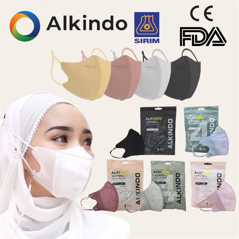 🔥Duckbill Mask🔥 Alkindo Duckbill 3D Mask 6D Face Mask Disposable 4ply ...