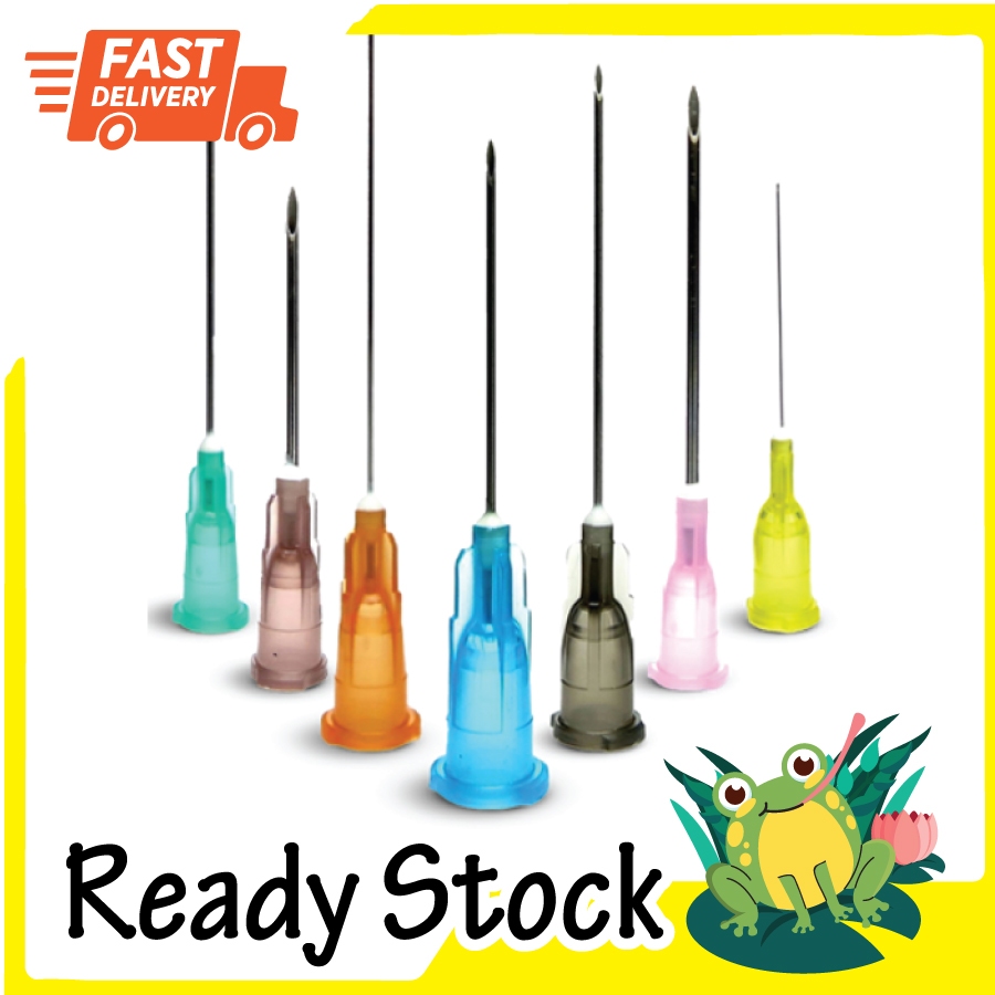 1 PCS DISPOSABLE NEEDLE TOYFROG Jarum Picagari Needle Syringe 18G / 21G / 23G / 24G / 25G / 27G ...