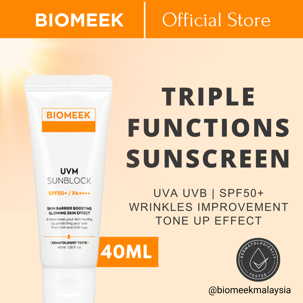 BIOMEEK UVM Suncream SPF50 PA++++ 40ml | Shopee Malaysia