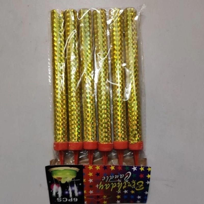 Special candle 6 pcs 15cm 35sec /12cm 15sec fireworks candle / lilin ...