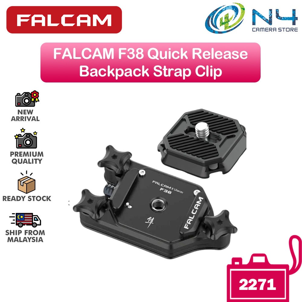 FALCAM F38 Quick Release Backpack Shoulder Strap Bag Clip System Tripod ...