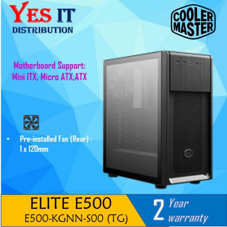 Cooler Master Elite 500/ ELITE 500 ODD Mid Tower PC Case ( E500-KGNN ...