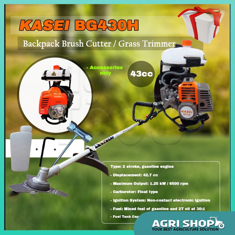Agrishop Kasei BG430H 43CC Backpack Brush Cutter (Mesin Rumput ...