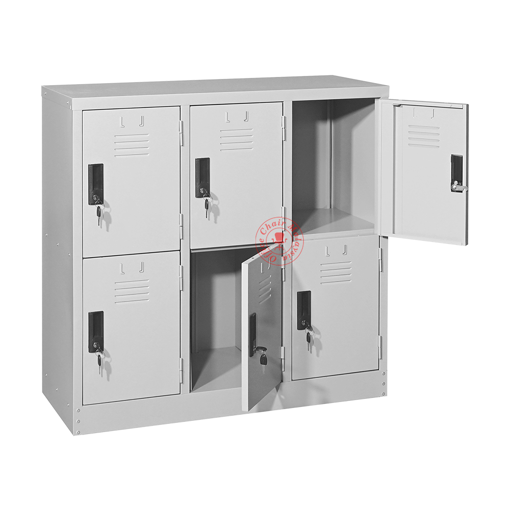 Half Height 6 / 9 Compartment Steel Locker - Office Steel Cabinet ...