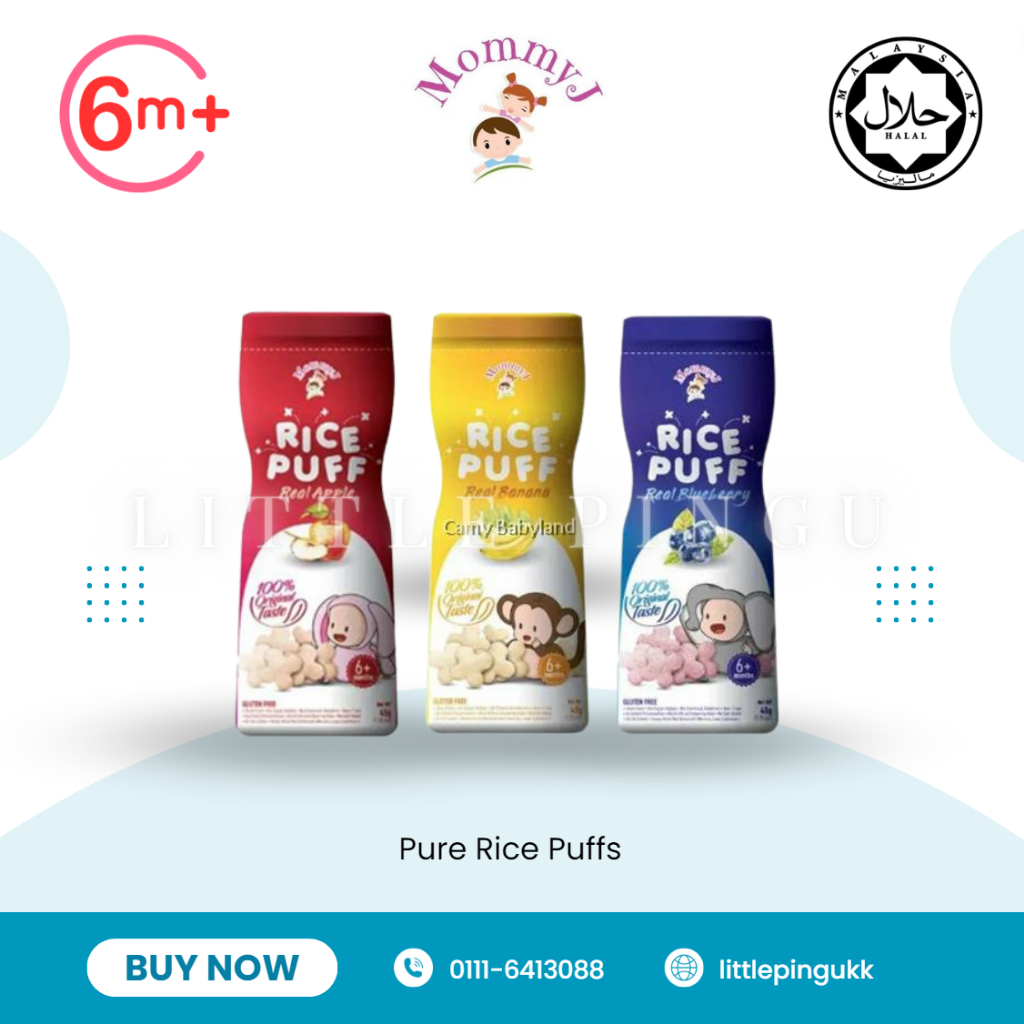 Mommy J Pure Rice Puffs (6 Months) | Shopee Malaysia