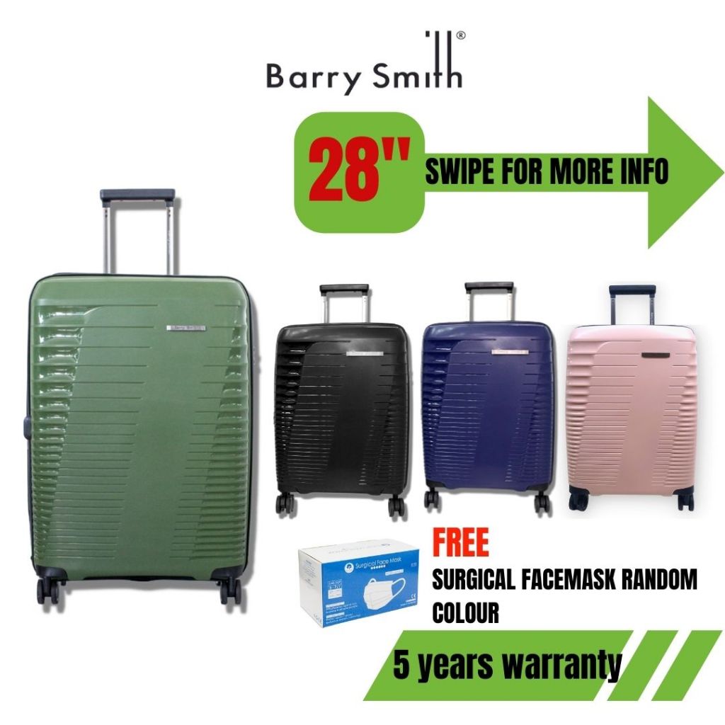 Barry Smith 28" (BSITK) PP Hardcase Luggage | Shopee Malaysia