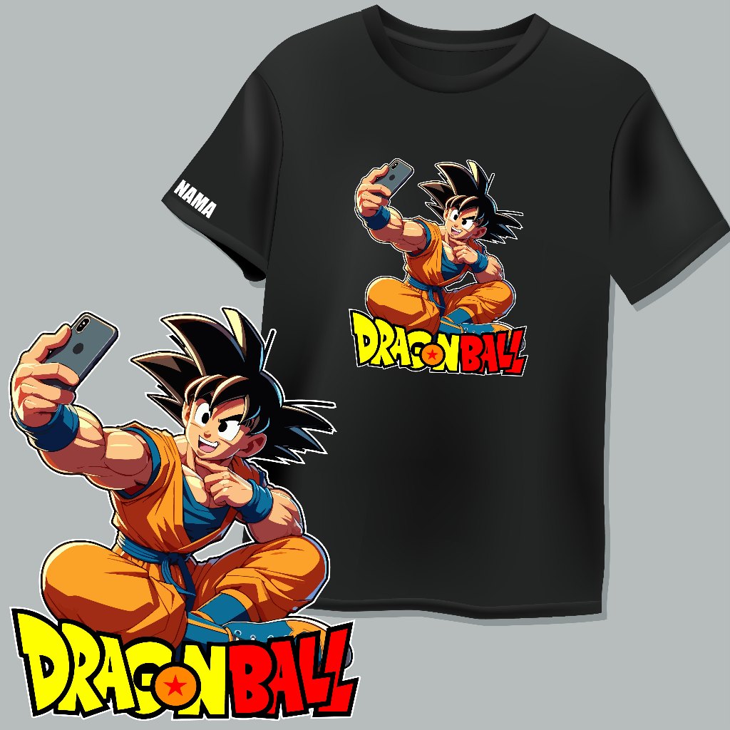 FREE ADD NICKNAME GOKU DRAGON BALL Tshir / UNISEX TEE 100% COTTON/ KIDS ...