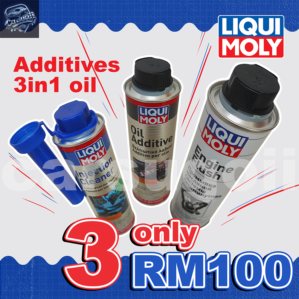Liqui Moly Additives 3in1 oil 3 in 1/bottle Engine flush , injection ...