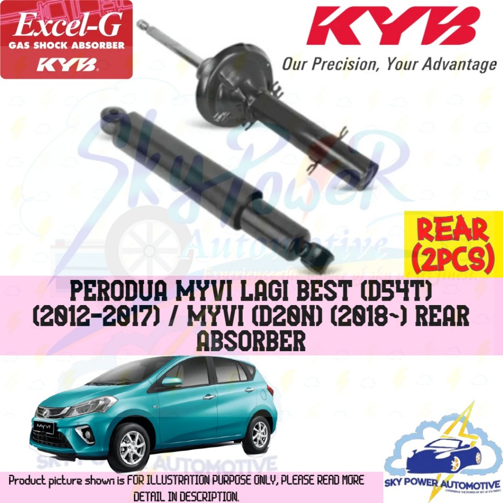 PERODUA MYVI LAGI BEST D54T / MYVI D20 D20N (2011~) KAYABA KYB EXCEL G GAS SHOCK ABSORBER REAR ...