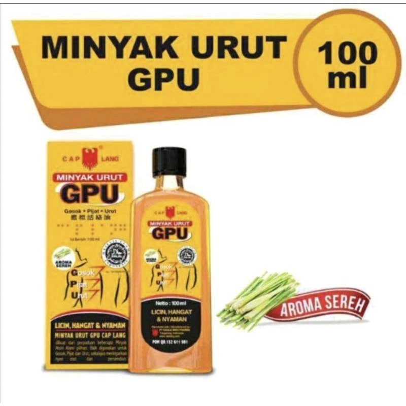 Cap Lang minyak GPU urut 100 ml original | Shopee Malaysia