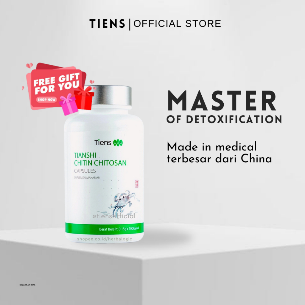 [FREE GIFT] FULL BOTOL TIENS CHITIN CHITOSAN ORIGINAL MASTER DETOX ...