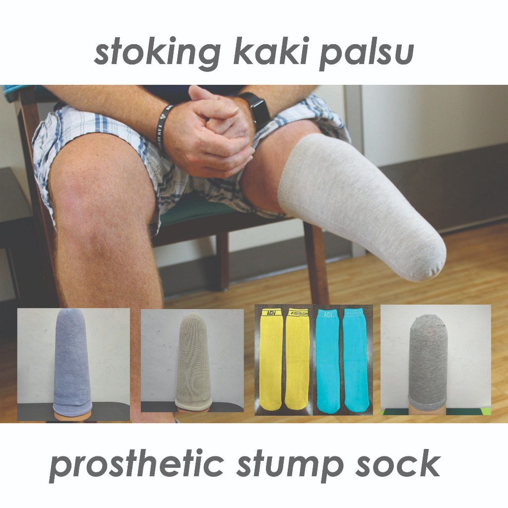 Stokin Kaki Palsu /Thick Stump Sock Prosthesis/ Prosthetic Sock ...