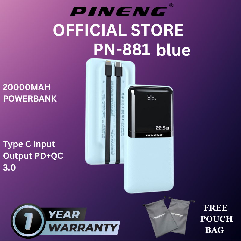 Pineng PN-881 Type C Input Output PD + QC 3.0 With Built In Output ...
