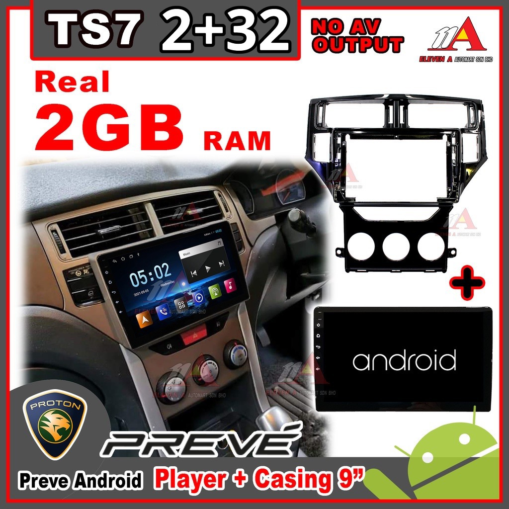 2+32 [TS7] Proton Preve 2GB Ram Android Player 9" inch IPS Screen ...