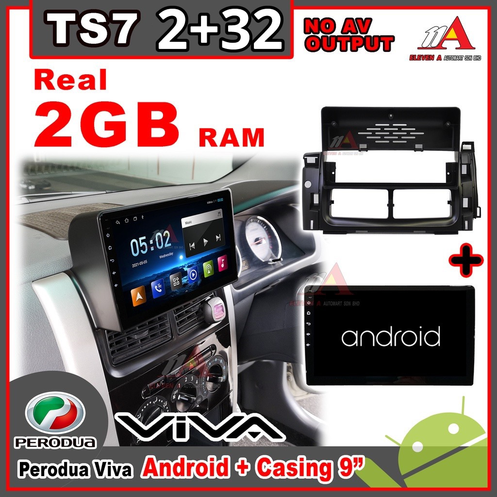 [TS7/T100/T133] Perodua Viva Car Android Player 9" inch IPS Screen ...