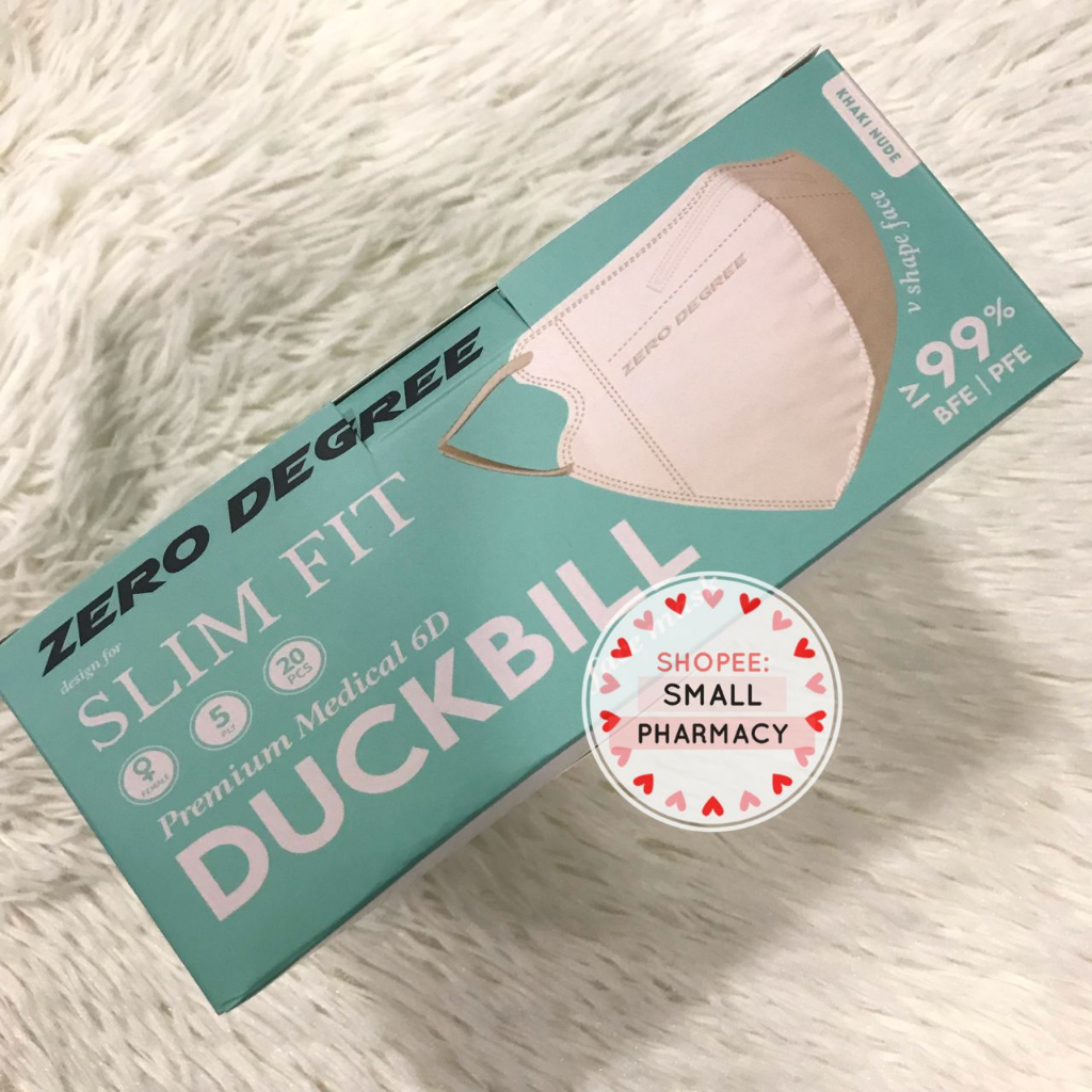 Zero Degree Slim Fit Premium Medical 6D DuckBill Face Mask 20s ( White ...