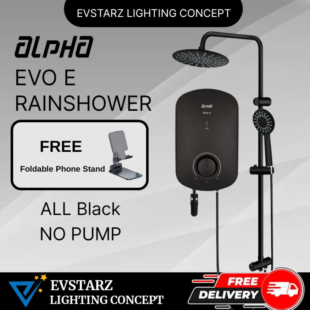 ALPHA EVO i/E Rainshower DC Pump or Non Pump Instant Water Heater | Shopee Malaysia