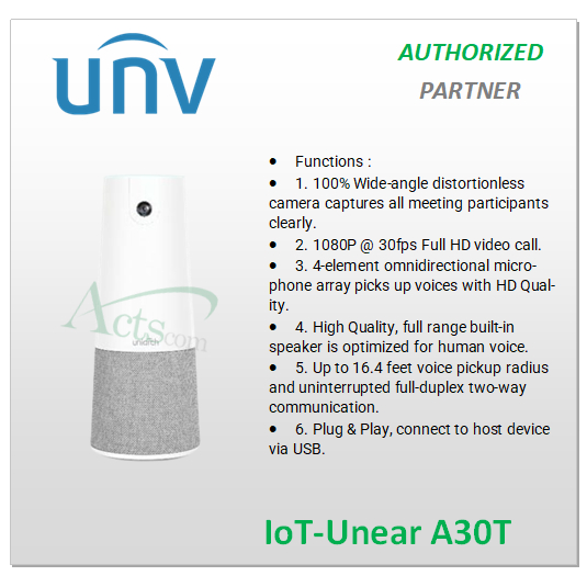 UNV IoT-Unear A30T Video Conference Camera All In 1 Function FHD 1080P ...