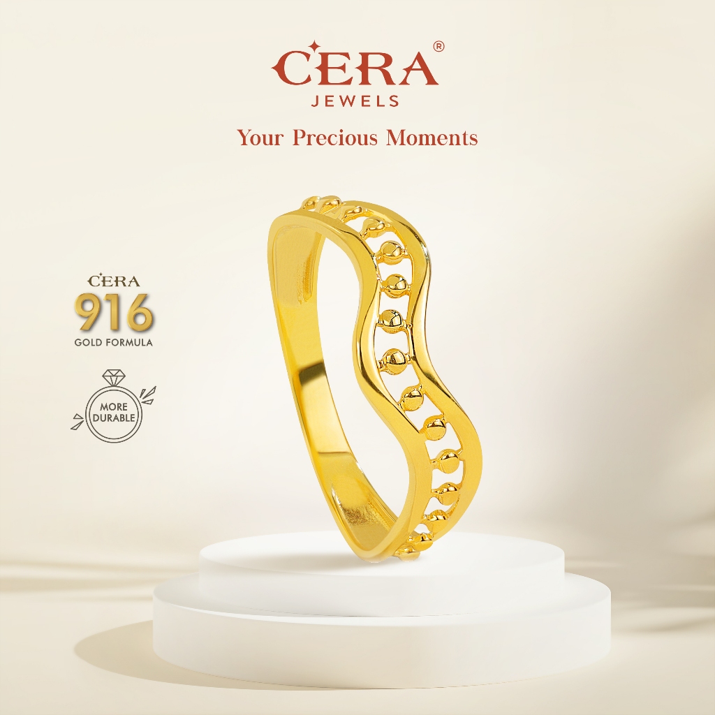CERA 916 Gold Eternal Ring GR9029-K | Shopee Malaysia