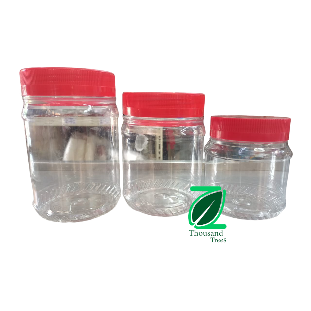 Balang kuih raya 700ml / 1000ml / 1200ml - Cookies Container Red Cover ...