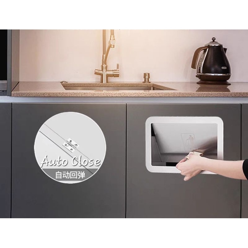 STAINLESS STEEL VERTICAL FLUSH COVER FOR WASTE BIN TRASH BIN GARBAGE ...