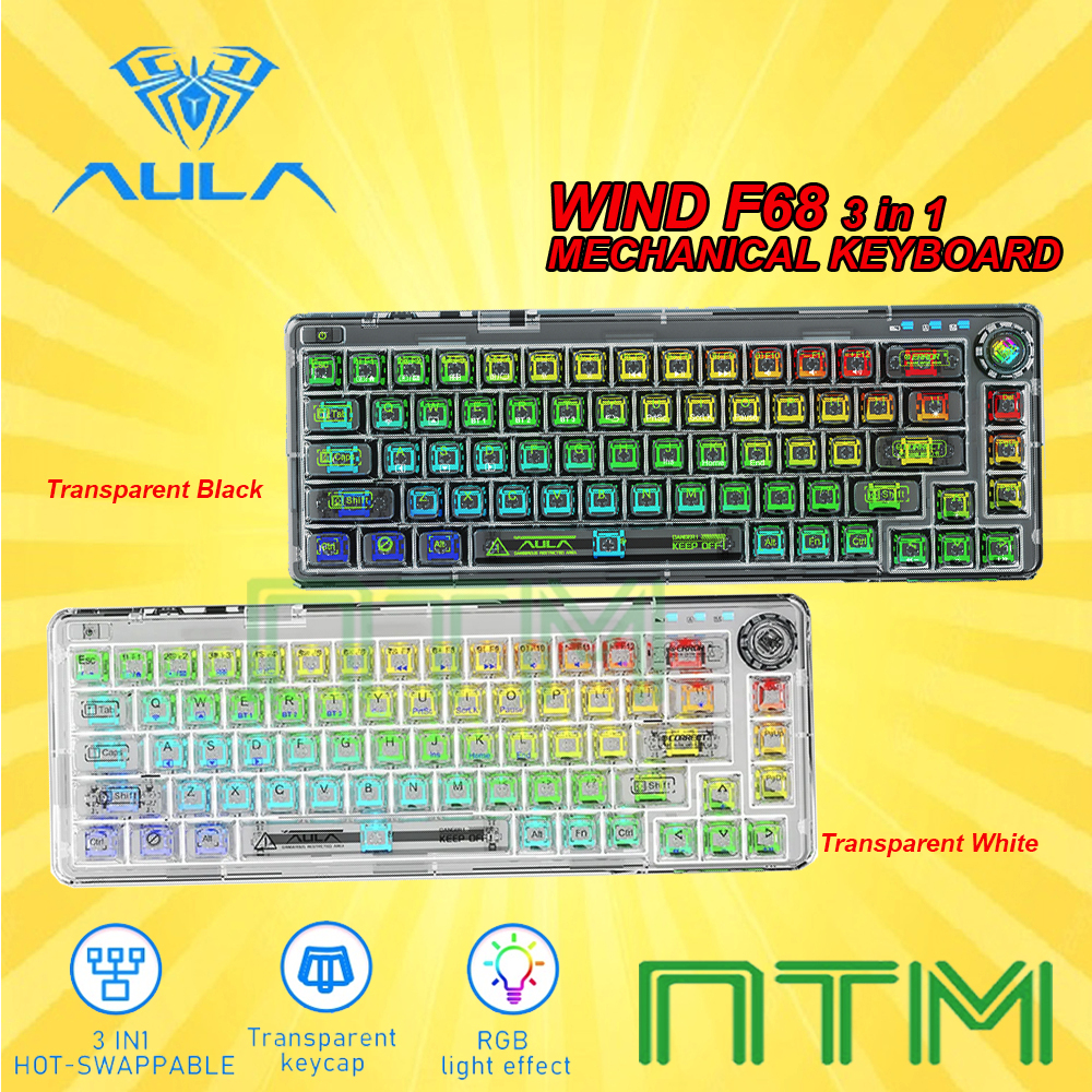 AULA F68 wireless the third mock examination customized mechanical ...