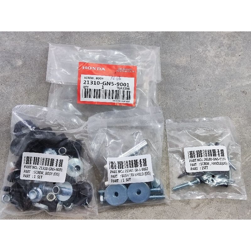 Ex5/Ex5 dream body screw set /handle screw/bush leg shield | Shopee ...