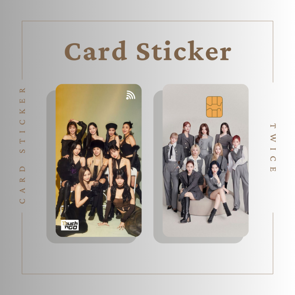 TWICE CARD STICKER - TNG CARD / NFC CARD / ATM CARD / ACCESS CARD ...