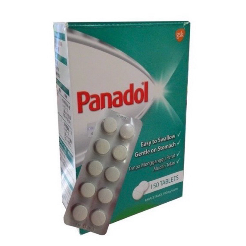 Original Panadol Regular Paracetamol 500mg 10 tablet Easy to Swallow ...