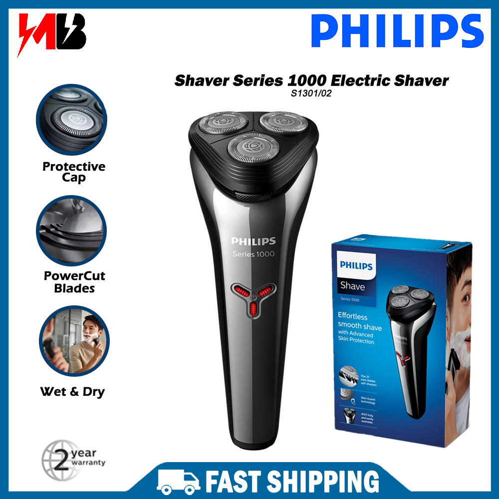 Philips Series 1000 Wet and Dry Electric Shaver S1301/02 Man Cordless ...
