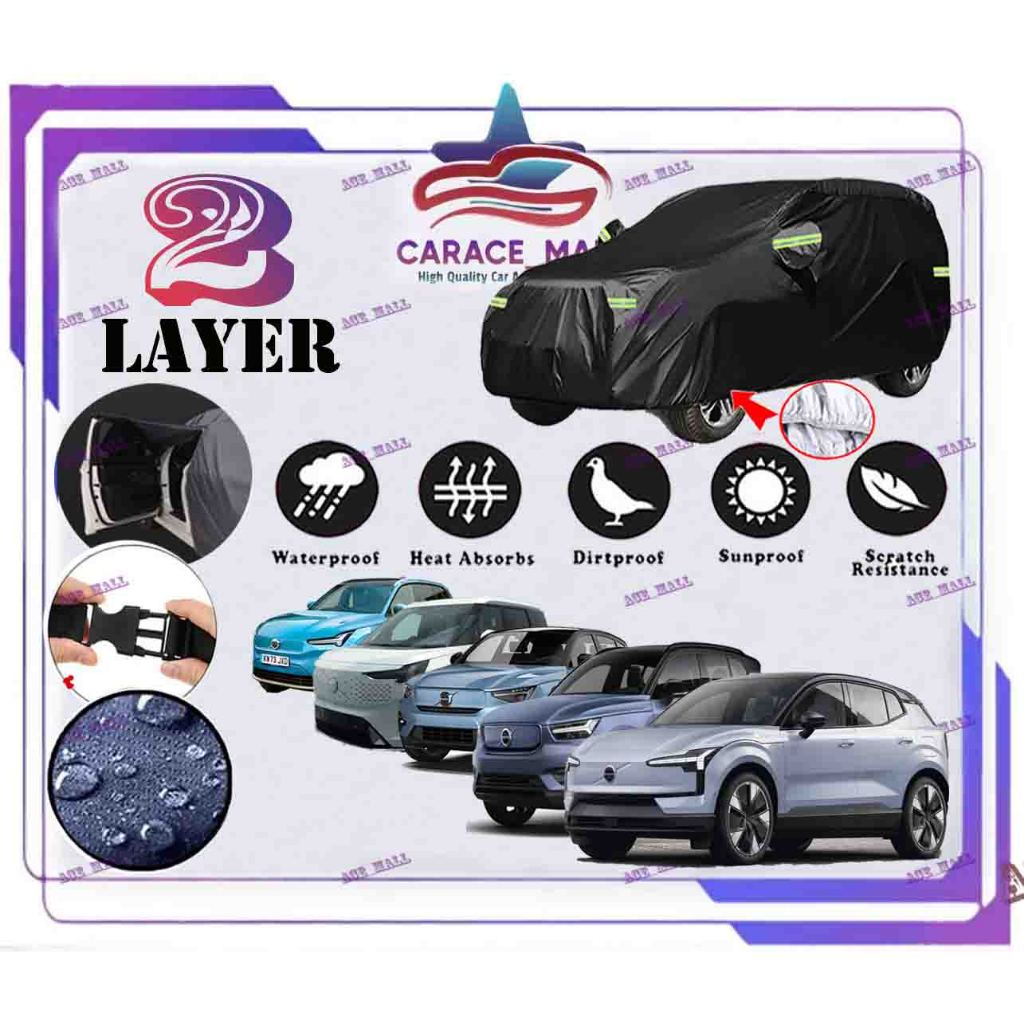 Volvo EX30 EX90 C4 Rechage EV EM90190T Black Car Cover zipper Design ...