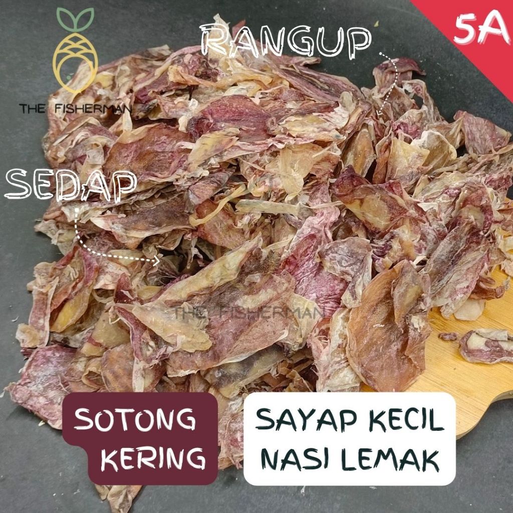 🔥 Sayap Sotong Kering Tanjung Dawai 5A Dried Sotong Sayap Kering Halal ...