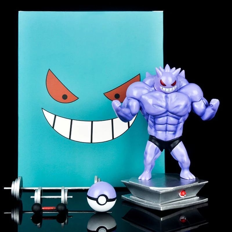 Pokemon Gengar Muscle Show Figure Stand (Loose Like New) | Shopee Malaysia