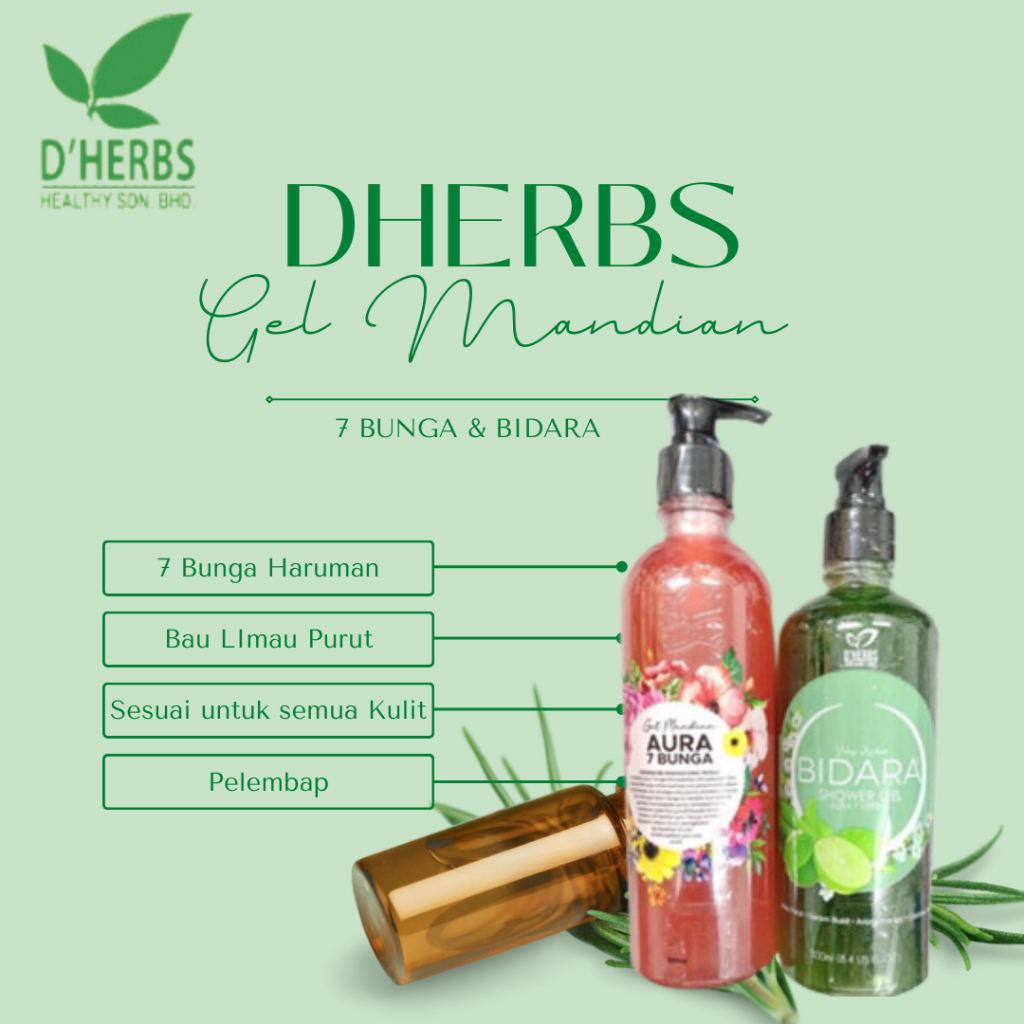 DHERBS MANDIAN AURA 7 BUNGA (500ml) & GEL MANDIAN BIDAR4 AS LEGACY ...