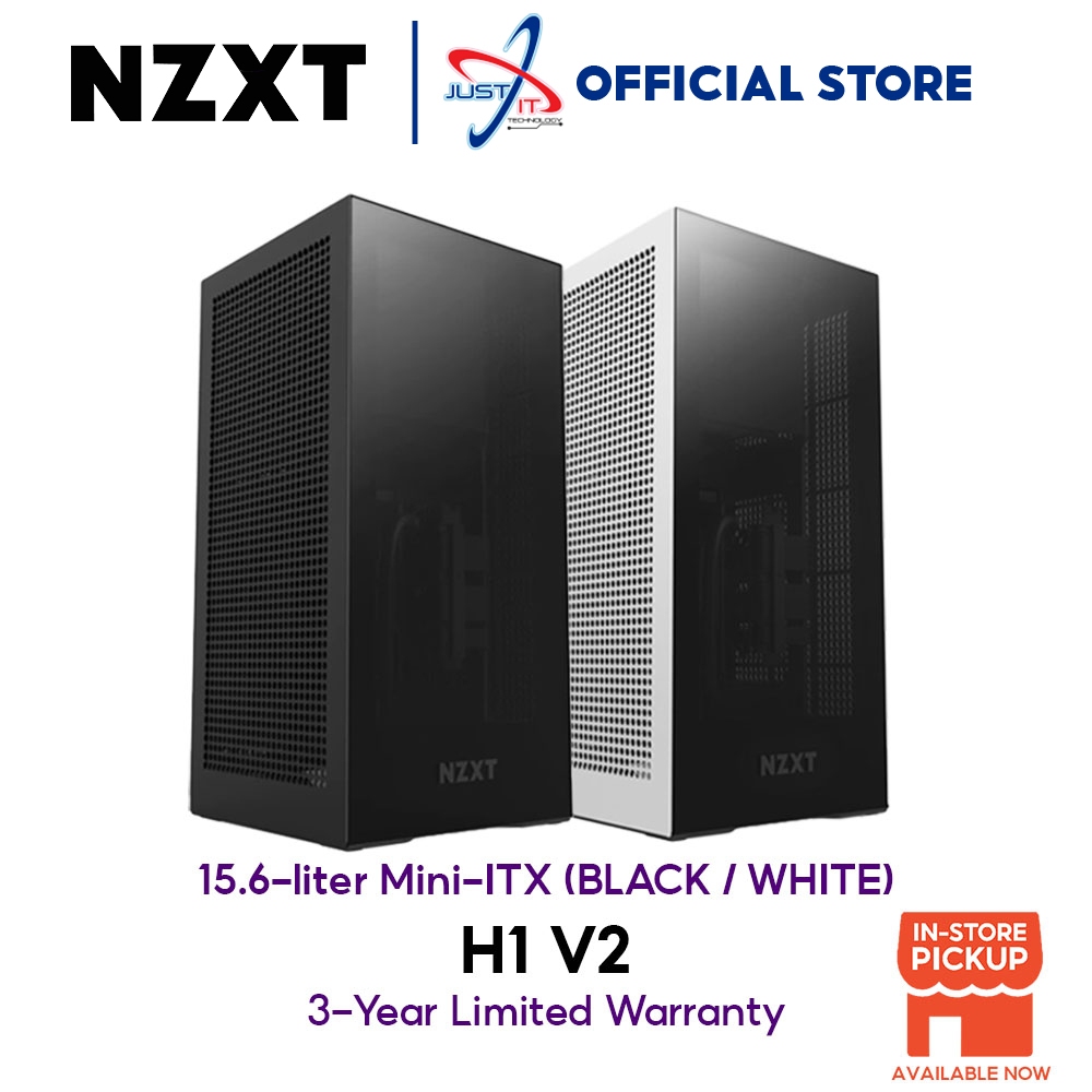 Nzxt H1 V2 ITX Gaming Case- Black / White | Shopee Malaysia