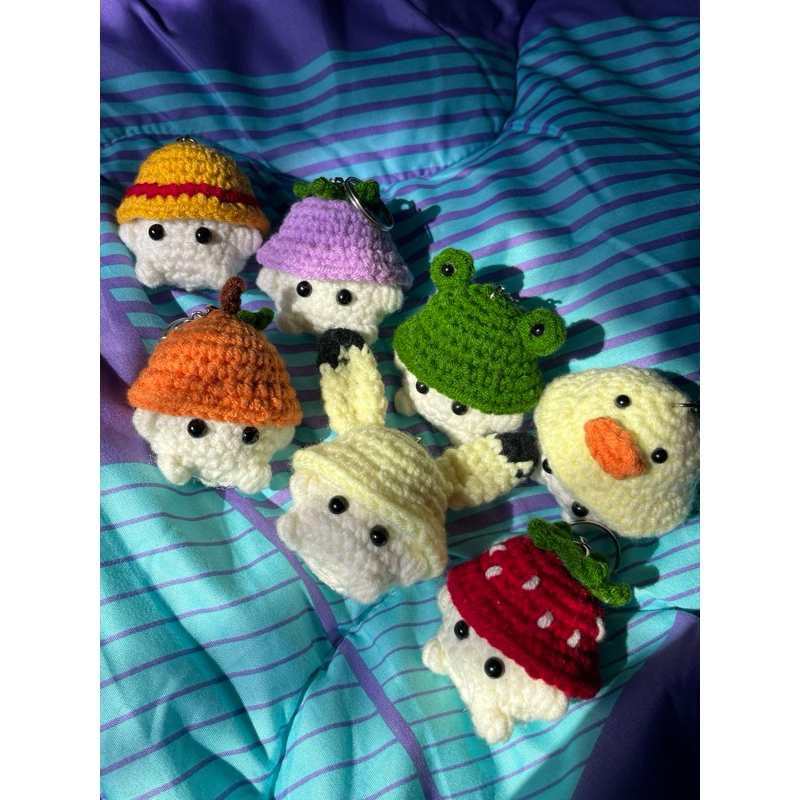 Car hanging / Keychain 100% handmade mushroom crochet | Shopee Malaysia