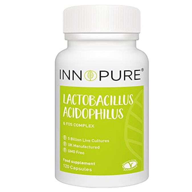 INNOPURE Lactobacillus Acidophilus & Prebiotic 120 Capsules (1 Capsule ...