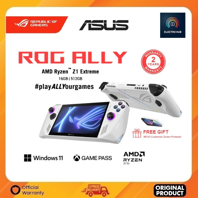 ASUS ROG Ally Z1 Extreme 512 GB Gaming Console (2 Years ASUS Official Warranty) | Shopee Malaysia