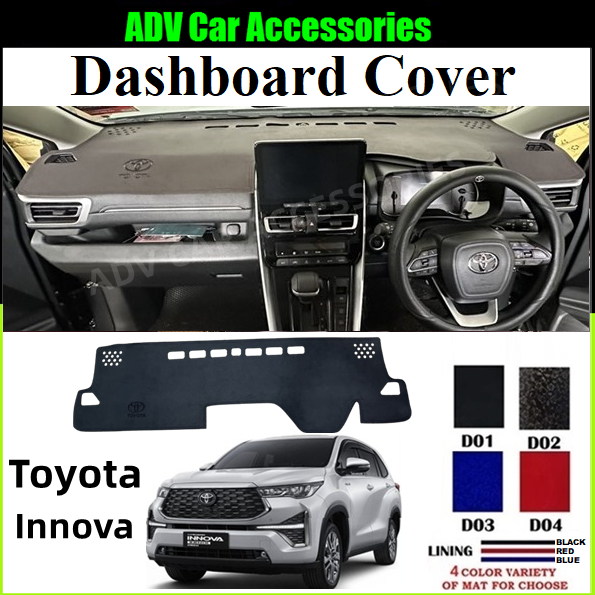 Toyota Innova 2005-2024 ADV Dashboard Cover Anti Slip Dashboard Mat ...