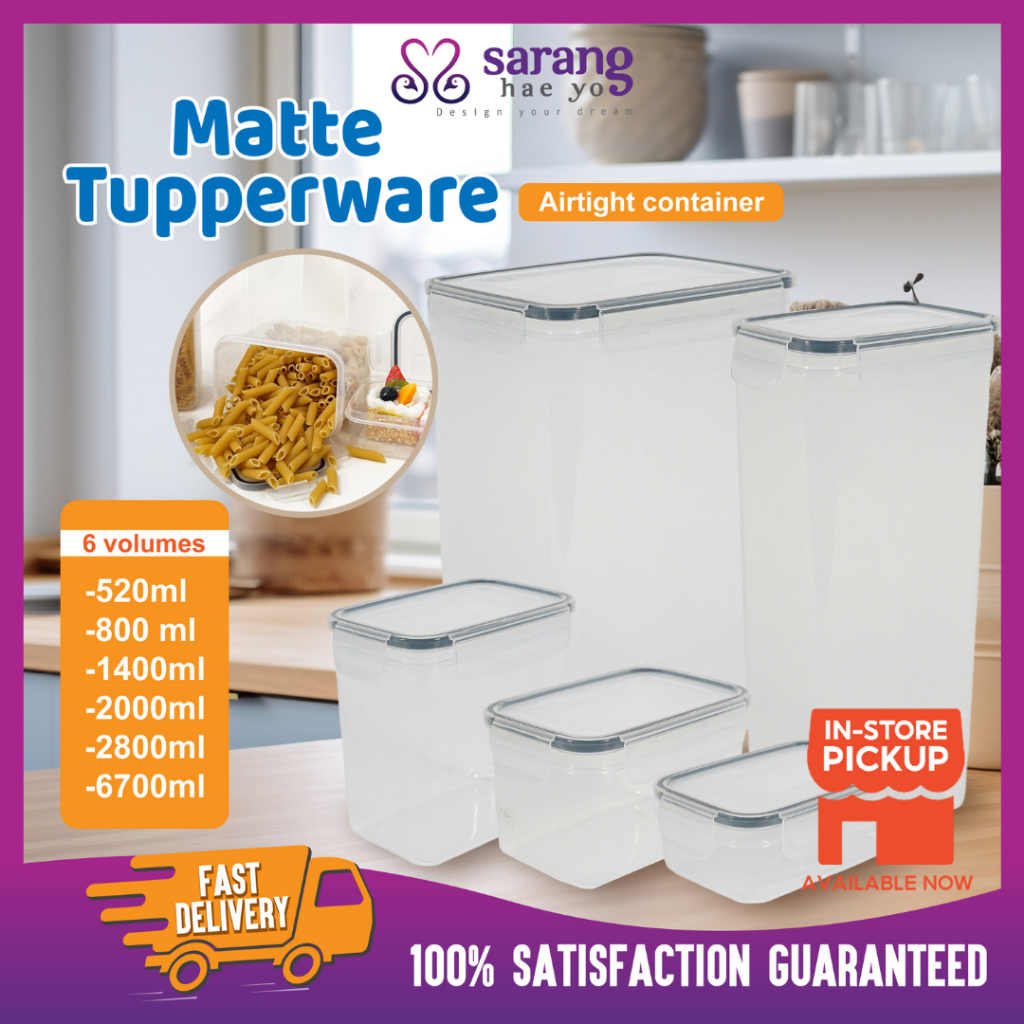 Food Storage Airtight Container Stackable Sealed Kitchenware Tupperware ...