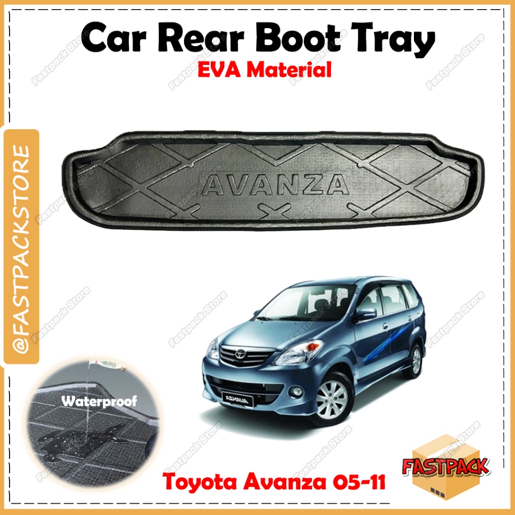 For Toyota Avanza Old 05-11 EVA Copolymer EVA Boot Tray Luggage Cargo ...