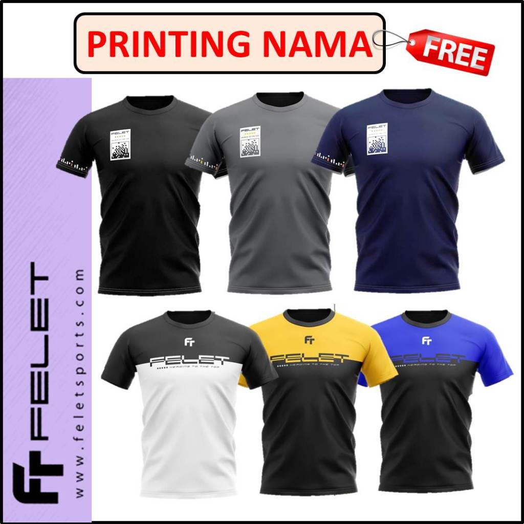 Felet Badminton Jersey H62 H65 (H66 Limited Edition)( FREE PRINTING ...