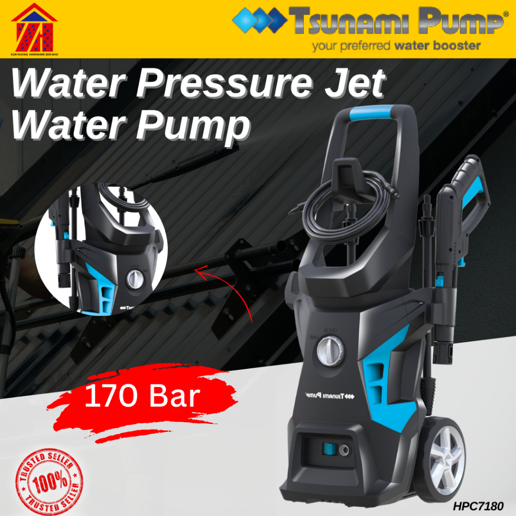 Tsunami Water Jet HPC7180 2200W 170Bar High Pressure Water Jet Water ...