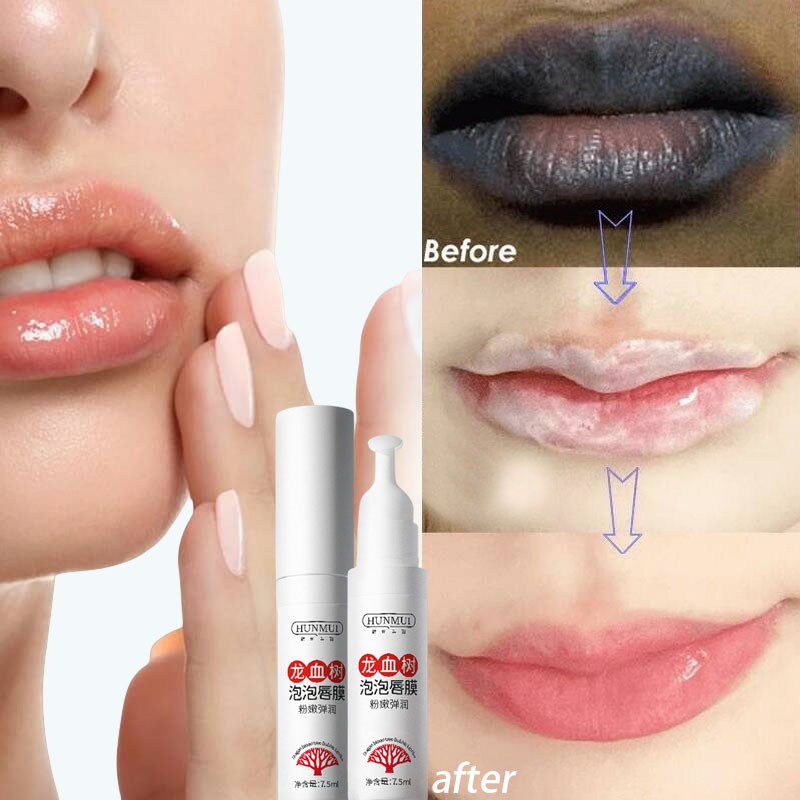 Lip Scrub Bibir Hitam Jadi Pink Dracaena Bubble Lip Mask Dark Lips