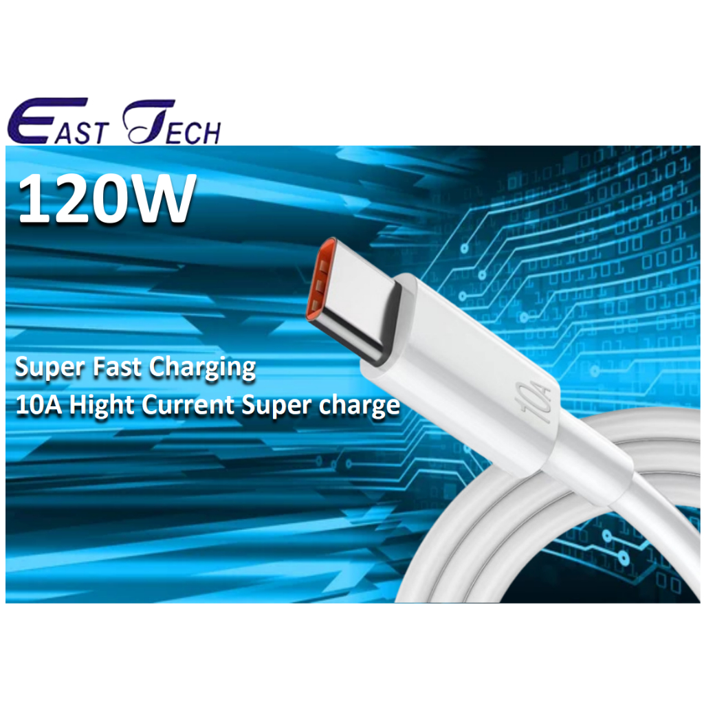120W 10A USB Type C USB Cable Super Fast Charing Line Quick Charge USB ...