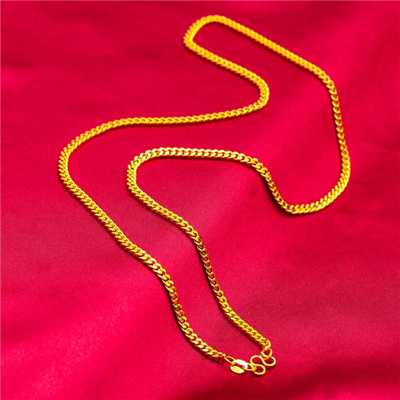 Rantai Leher Perempuan MESIN Emas Bangkok 24k 916 Emas korea Gold ...
