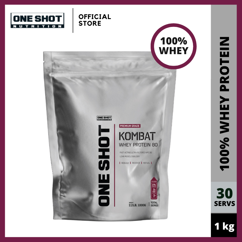 Whey Protein Kombat (1kg) - 100% Pure Whey Protein | 30 servings of ...