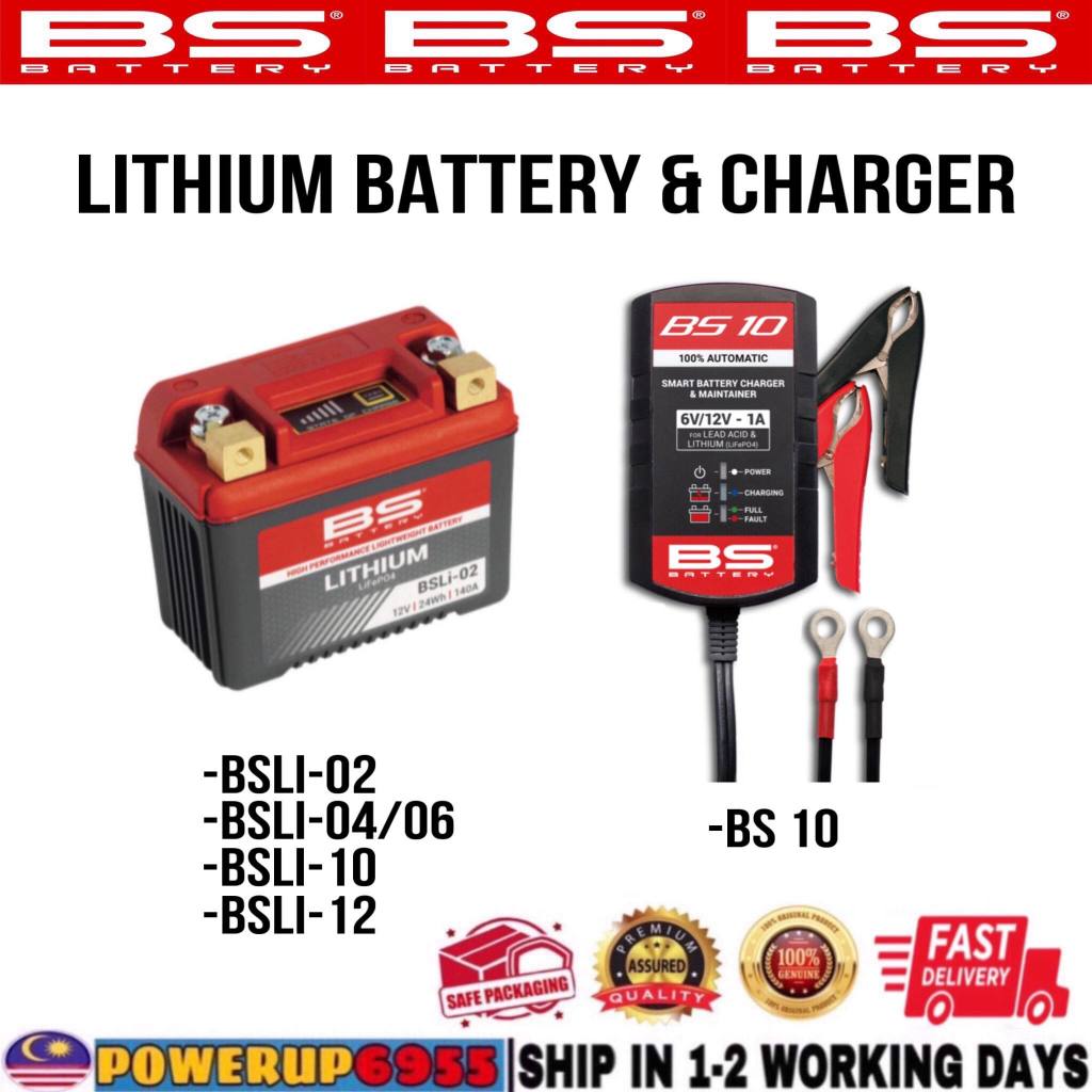 BS LITHIUM BATTERY BATERI BSLi-02 BSLi-04/06 BSLi-10 BSLi-12 CHARGER & MAINTAINER BS 10 | Shopee ...