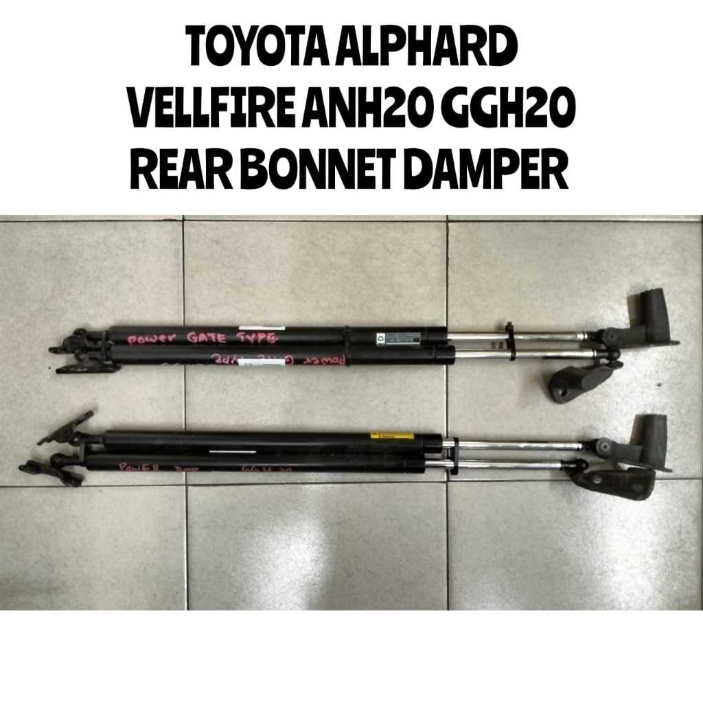 🇯🇵🇯🇵Rear Bonnet Damper Toyota Alphard Vellfire ANH20 GGH20 08-15 Rear ...