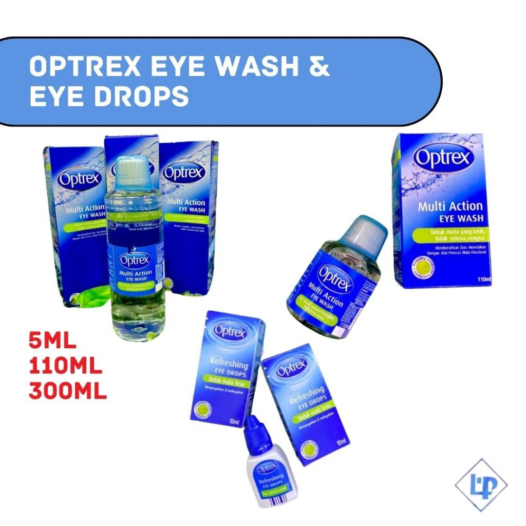 Optrex Multi Action Eye Wash & eye drops (10ml/110ml/300ml) | Shopee ...